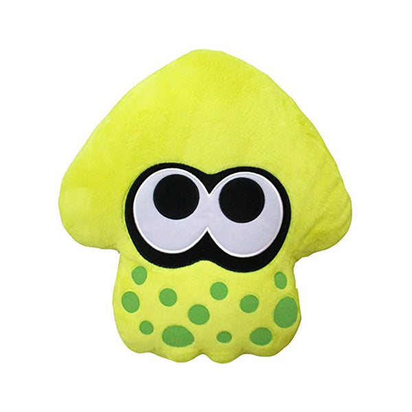 Splatoon 2 14" Plush Pillow: Squid, Neon Yellow - ToynkDownUnder