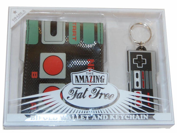 Nintendo NES Controller Bi-fold Wallet & Keychain Combo Set ...